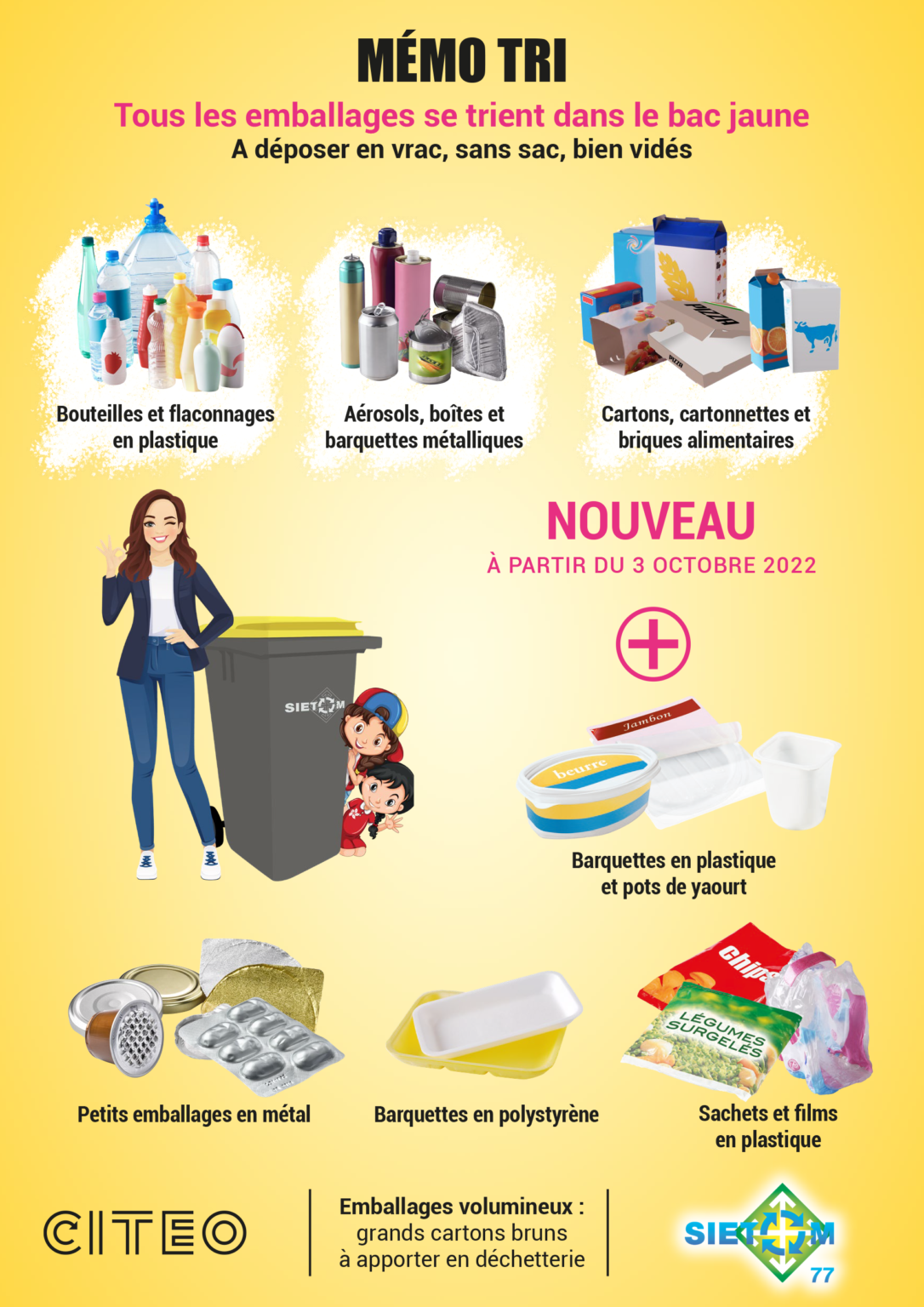 SIETOM77 : NOUVELLES CONSIGNES DE TRI - MARLES-EN-BRIE